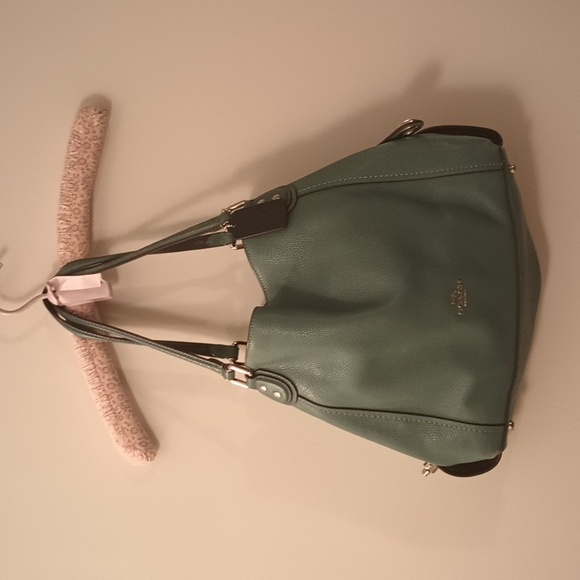 Coach | Bags | Coach Bluegreen Edie 3 Pebbled Leather Bag | Poshmark